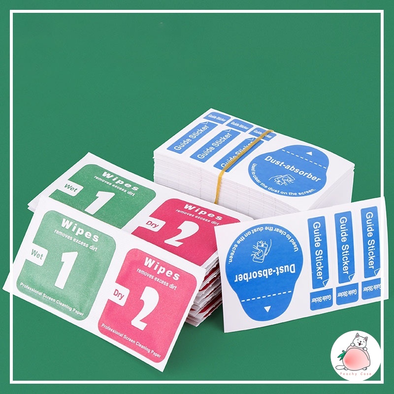 10PC Dry Wet Wipes Dust Absorber Sticker Cleaning Cloth for Mobile ...