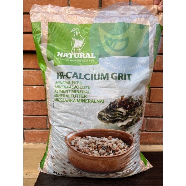 Natural Brand Belgium Hi-calcium Grits NO REDSTONE 1 Kilo 500 grams ...