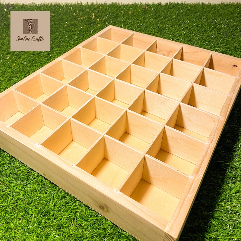 WOODEN TRAY WITH DIVIDER | Shopee Philippines