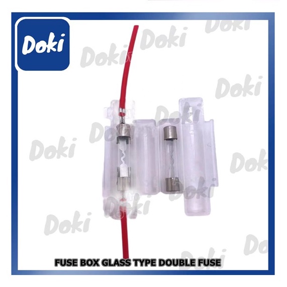 [DOKI MOTO] FUSE BOX GLASS TYPE DOUBLE FUSE | Shopee Philippines