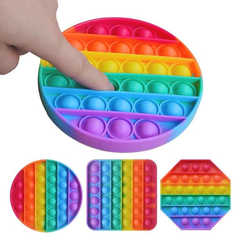 Sunny shop New Unicorn Pop Its Round Fidget Toy Push bubble stress ...