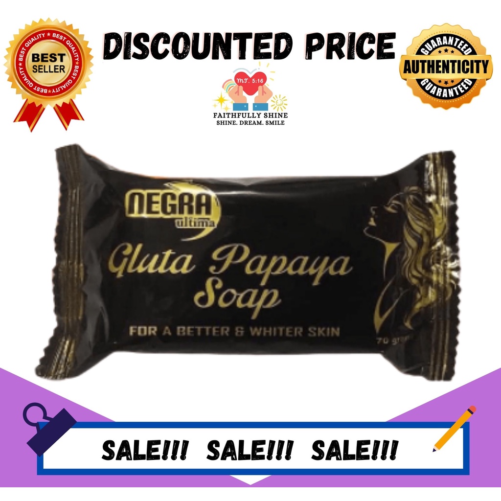Original Negra Ultima Gluta Papaya Soap Better Whiter Skin | Shopee ...