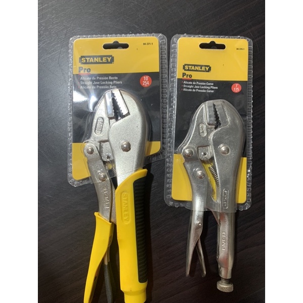 STANLEY U.S.A Vise Grip Pliers 7" or 10" Straight Jaw(Genuine) | Shopee ...