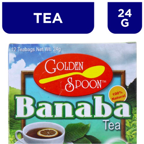 Golden Spoon Herbal Tea Banaba | 24g 12pcs | Shopee Philippines