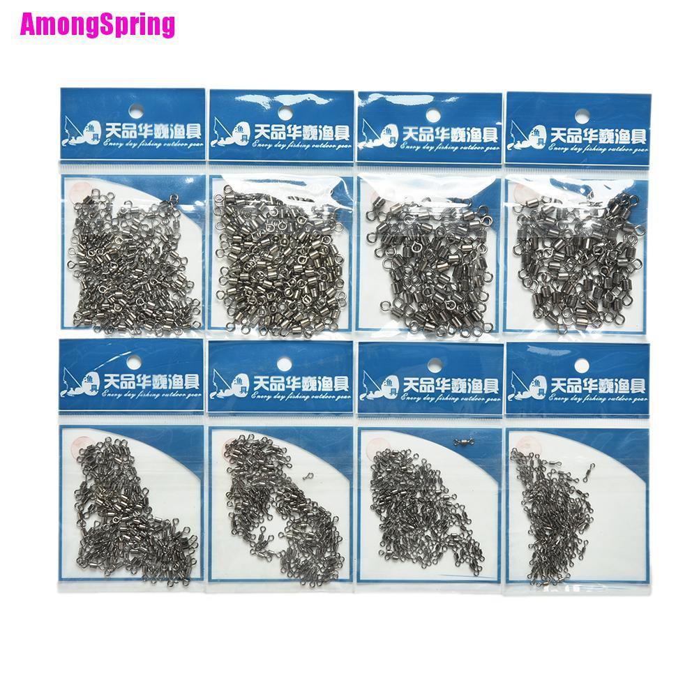 AmongSpring 100 Tronix Round Eye Rolling Swivels Rig Sea Carp Fishing ...