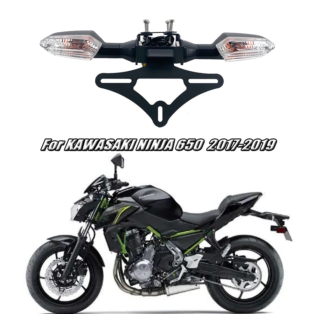 License Plate Holder LED Light for KAWASAKI Z650 Ninja 650 2017 2018 ...