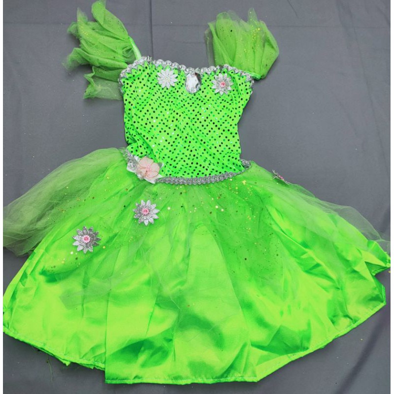 Tinkerbell Cocktail Dress For kids | Shopee Philippines