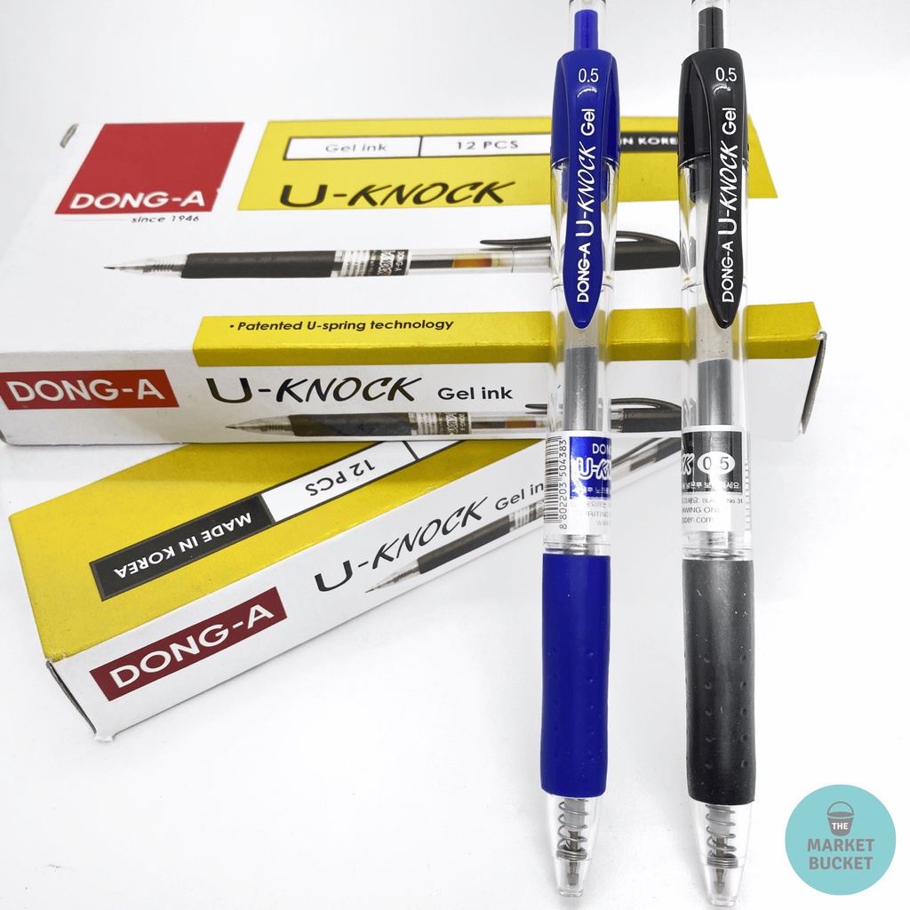 Dong-A U-Knock Retractable Gel Pen 0.5/0.7mm | Shopee Philippines