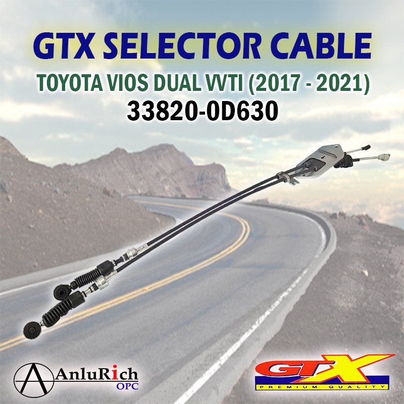 GTX Selector Cable for Toyota Vios Dual VVTI (2017 - 2021) 33820-0D630 ...