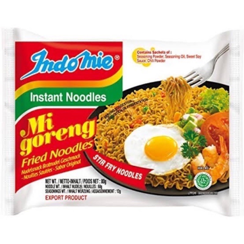 Indomie Mi Goreng Original Dry Instant Noodles 85gm | Shopee Philippines