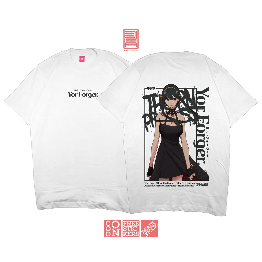 DJA Kaos YOR FORGER SPY X FAMILY THORN PRINCESS T-SHIRT ANIME MANGA ...