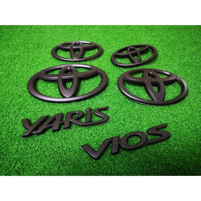 Toyota vios yaris emblem logo matte black | Shopee Philippines