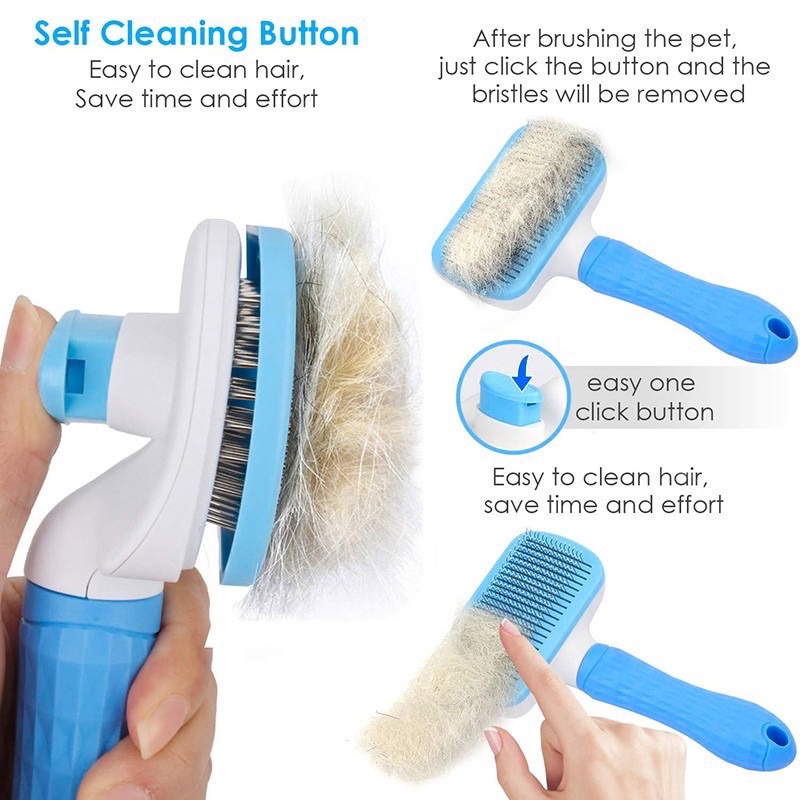 Pet Dog Comb Brush Cat Comb Grooming Cleaning Comb Hair Fur Shedding ...