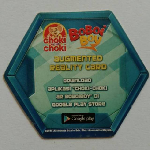 Boboi Boy Augmented Reality Card Choki Choki Card (Random) | Shopee ...