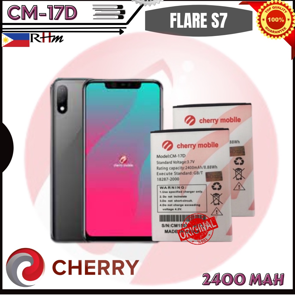 Cherry Mobile Flare S7 BATTERY, Model CM-17D, Original High Quality ...