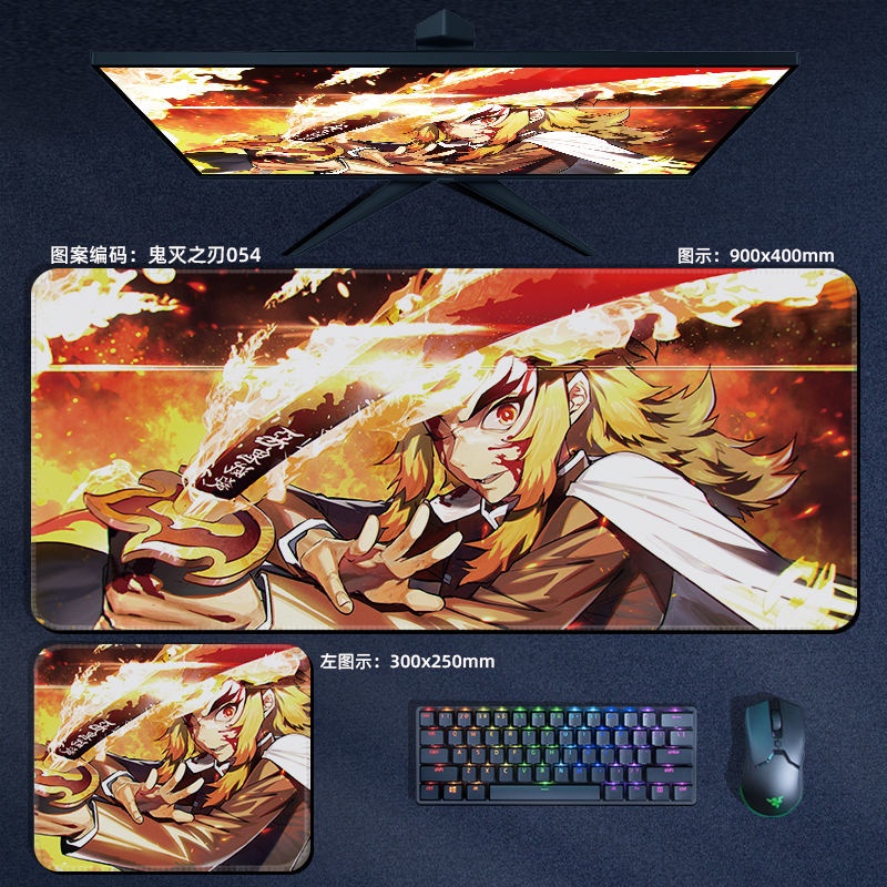 Mouse Pad Demon Slayer Oversized Nezuko Butterfly My Wife Zenitsu Anime ...