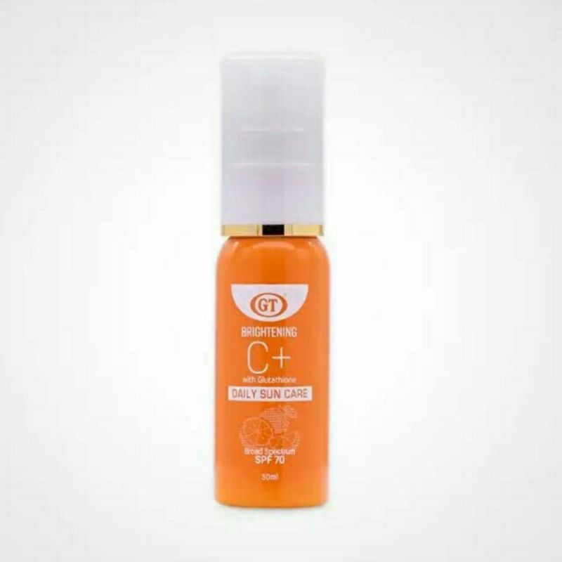 GT Brightening C+ with Glutathione Daily Suncare SPF70 30ml | Shopee ...