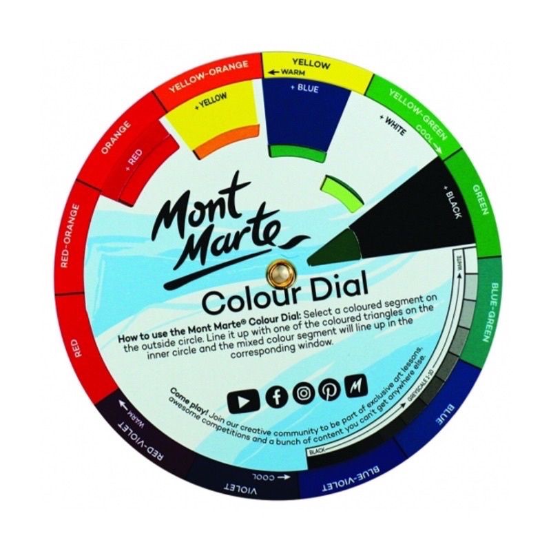 Mont Marte Mini Color Wheel Color Chart Color Computer | Shopee Philippines