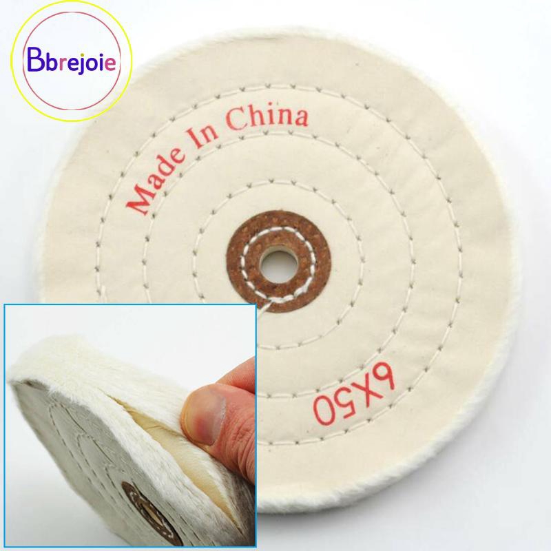 Polishing Wheel 150mm Cloth Grinding Buffing Cleaning Pad Bench Grinder ...