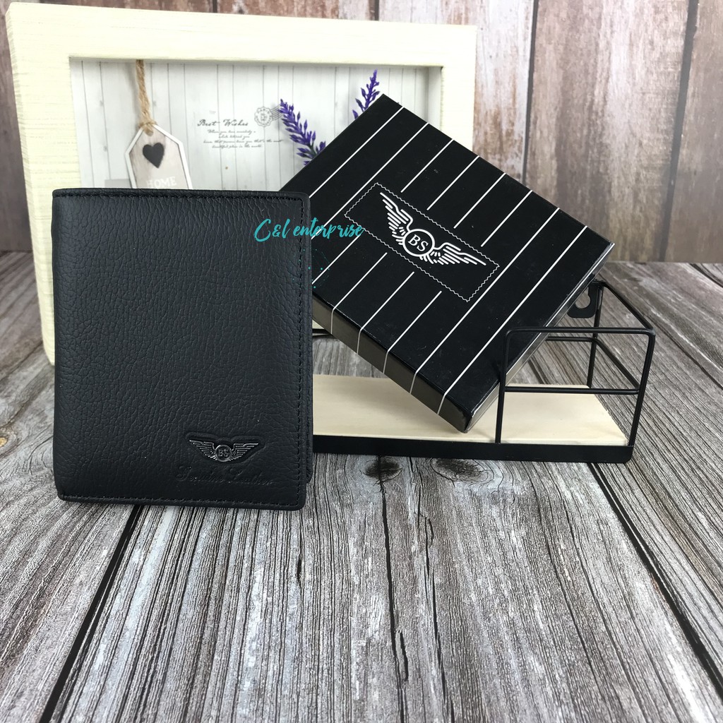 100% Soft leather imperial horse brand bs/dunhill short stand wallet ...