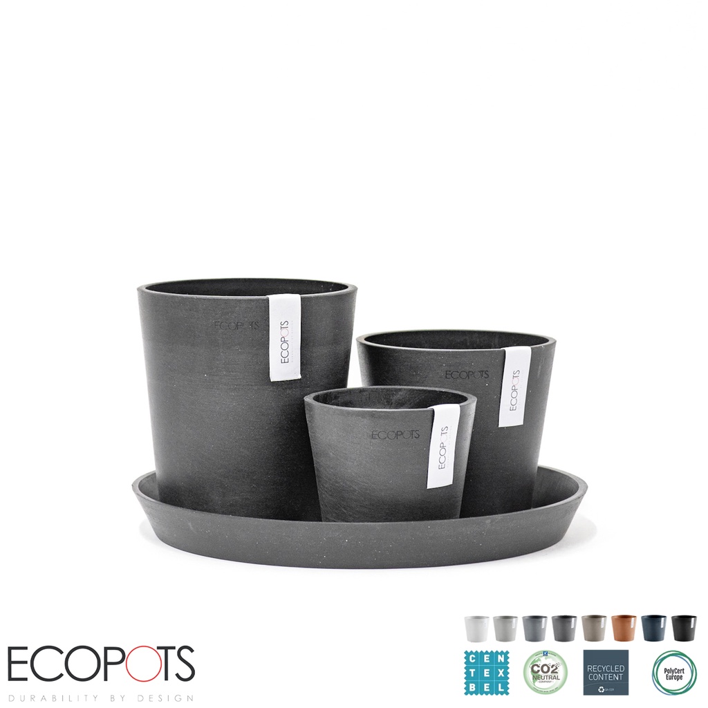 Ecopots 4pcs Living Room Set (4pcs Recycled Plastic Pots, Certified ...