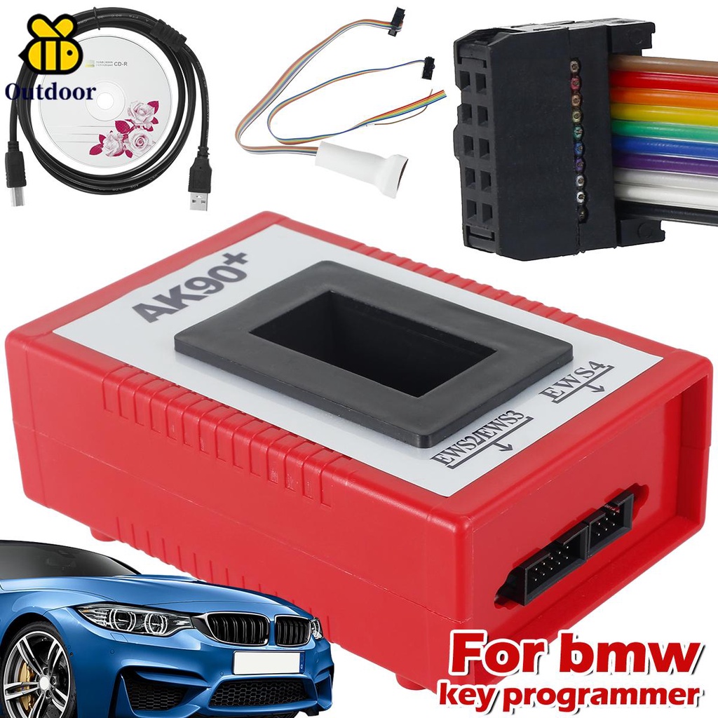 Ak90 + Key Programmer Accessory Tool Kit Version V3.19 Compatible with BMW EWS CAS 1995 ...