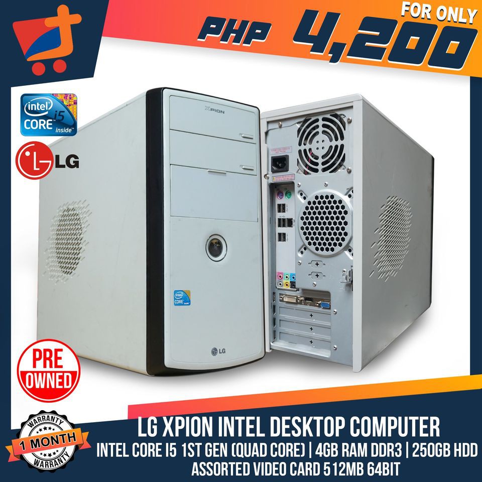 TTREND LG Xpion Intel Core i5 Quad Core 4GB 250GB HDD | 2NDHAND CPU ...