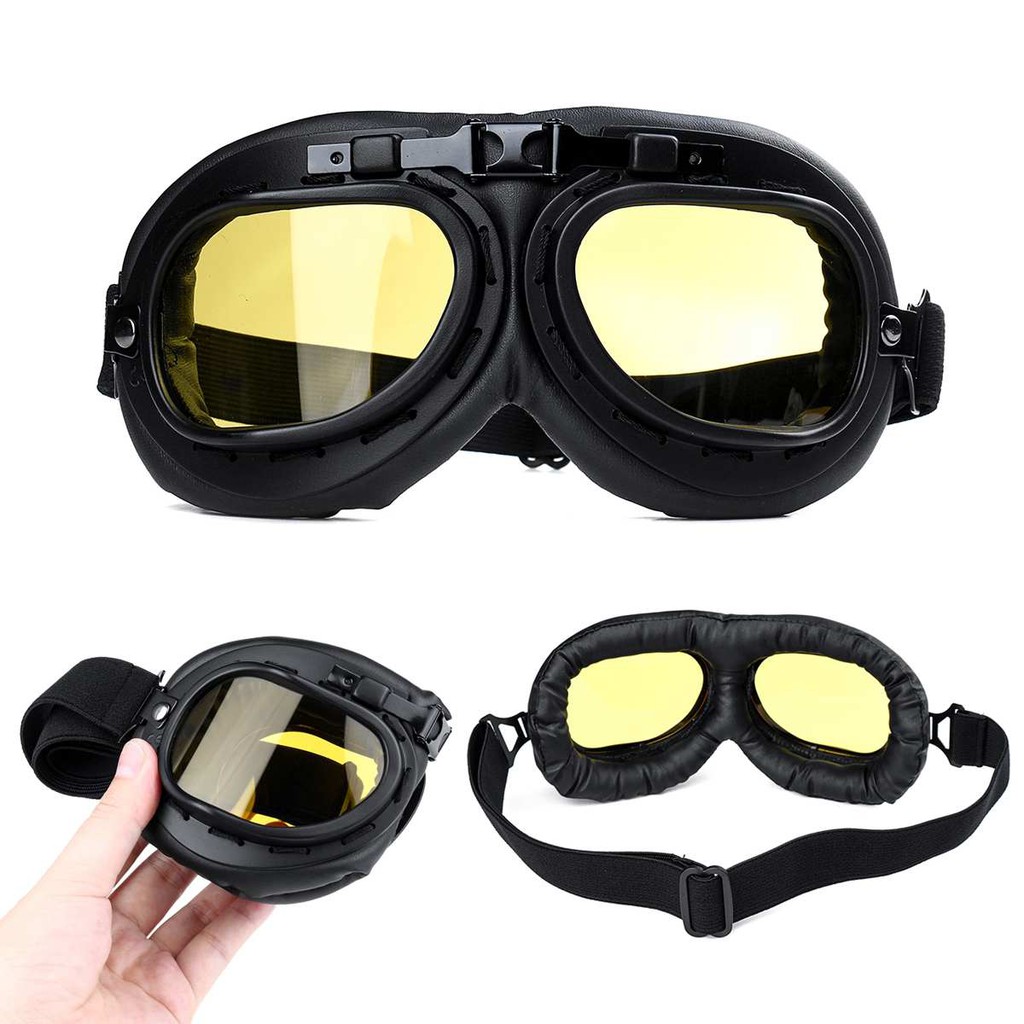 Motorcycle Vintage Time Goggles Off-Road Scooter Bicycle Windproof ...