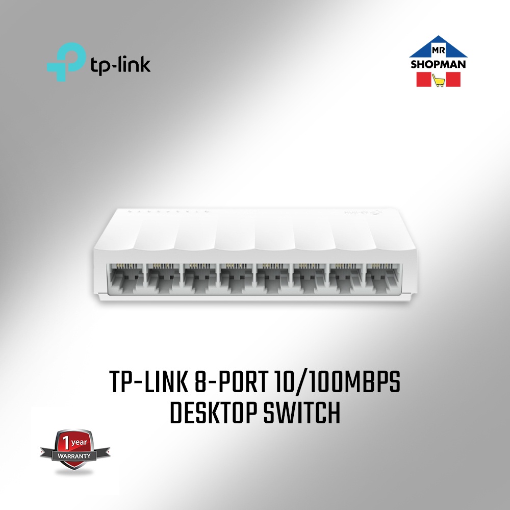 TP link 8-Port 10/100Mbps Desktop Switch LS1008 Tplink Hub | Shopee ...