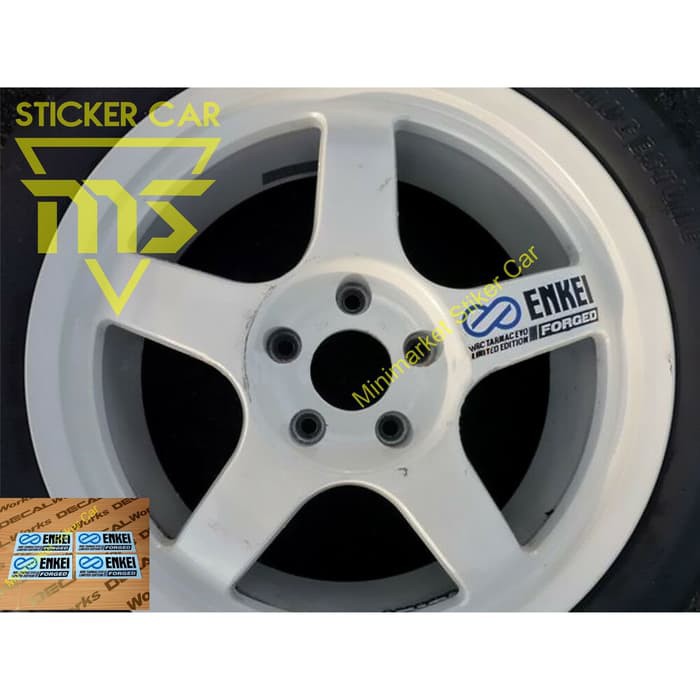 Enkei TARMAC LIMITED EDITION STICKER Car STICKER RIM VELK 4PCS | Shopee ...