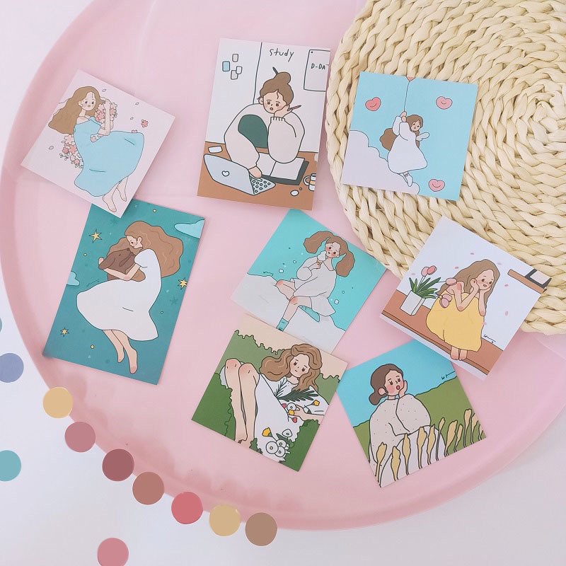 Set of yiyi girl wall stickers (with sticker) | Shopee Philippines