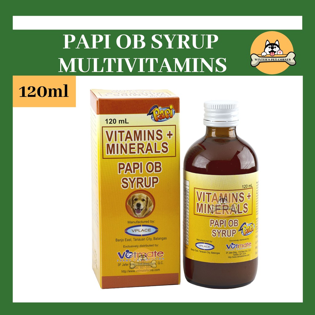 Papi OB Syrup for Pregnant and Lactating Pets - 120ml | Shopee Philippines
