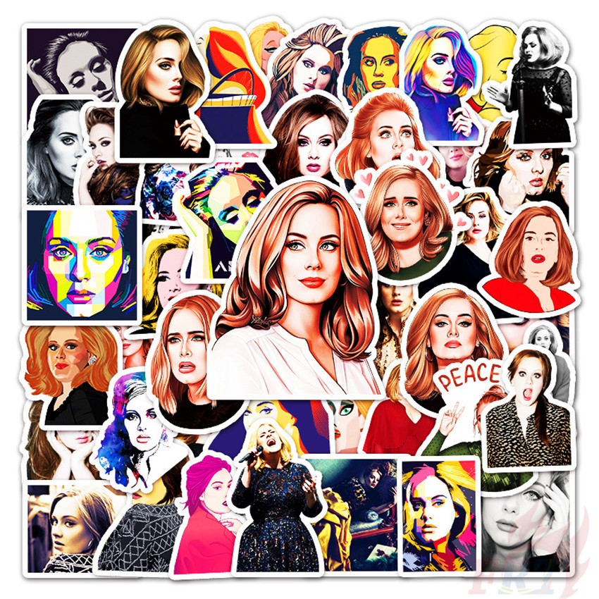 Adele Adkins Series 01 Stickers 50Pcs/Set POP Singer DIY Fashion ...