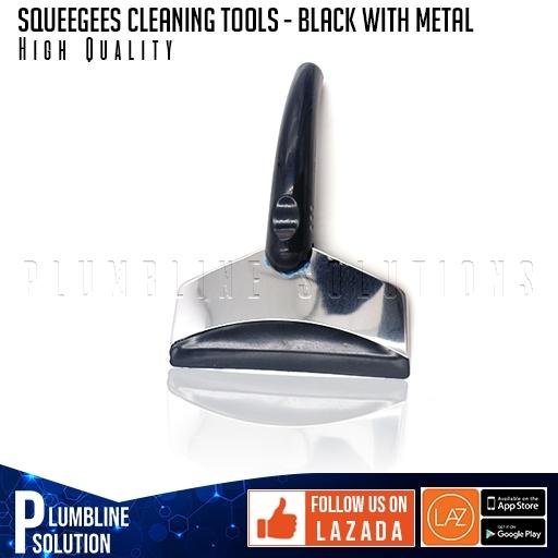 Squeegee Cleaning Tools-Black with Metal Squeegees Plumbline Solution | Shopee Philippines