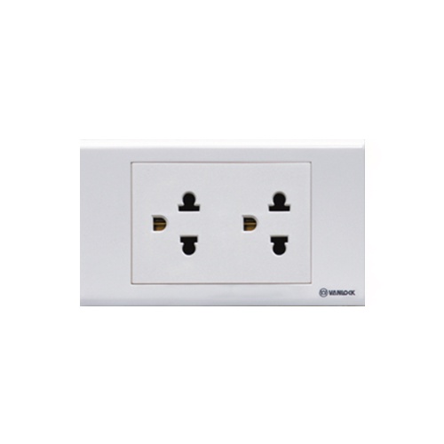 Double socket - 3 pin 16A SINO VANLOCK | Shopee Philippines