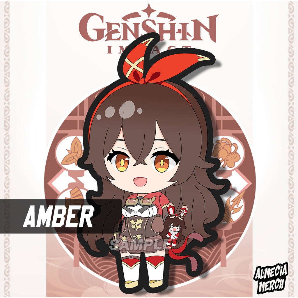 GANTUNGAN Genshin Impact Amber Keychain / Amber Keychain | Shopee ...