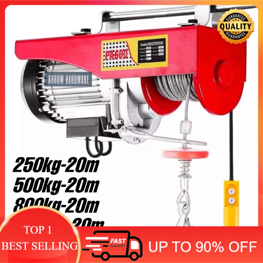 Heavy Duty Electric Hoist Winch Lifting Engine Crane Ceiling Wire Motor ...