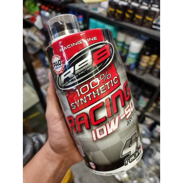 RS8 OIL RACING 10W40 API SN 100% SYNTHETIC | Shopee Philippines