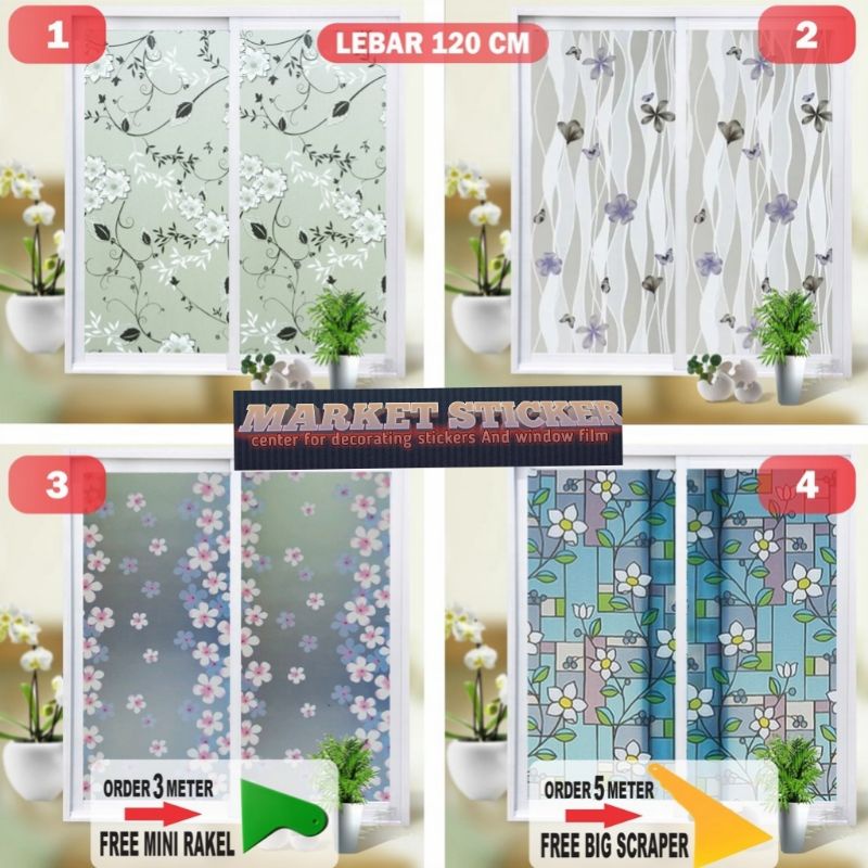 Glass STICKER Glass STICKER Window FILM MOTIF Glass STICKER Home Window ...