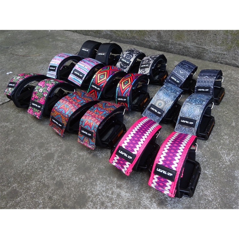 LEVEL UP Pedals Strap Fixed Gear Cycling Pedals Feet Set With Straps ...