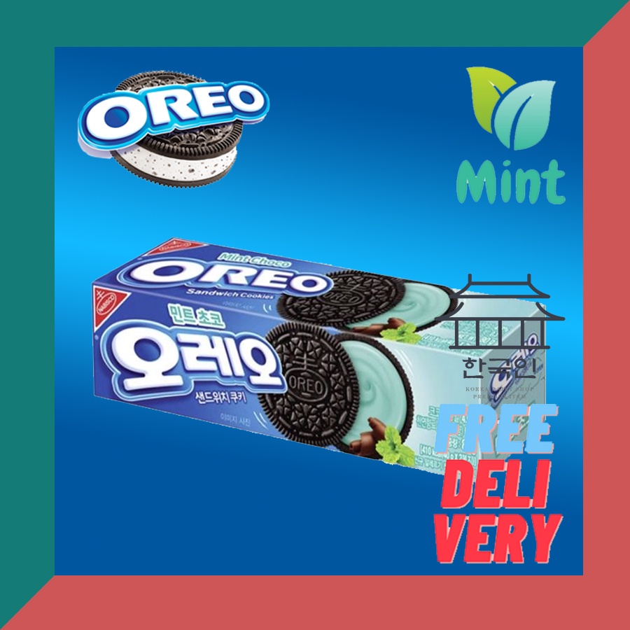 [Oreo] Mint Chocolate Sandwich 80g(1pack) /only mint / Choco | Shopee ...