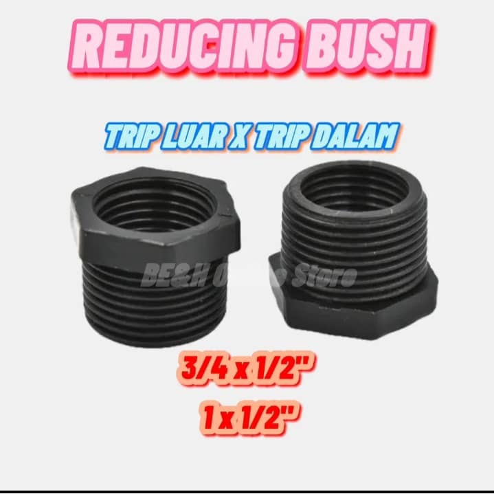 POLY REDUCE BUSH- BLACK (20X15MM/25X15MM) | Shopee Philippines
