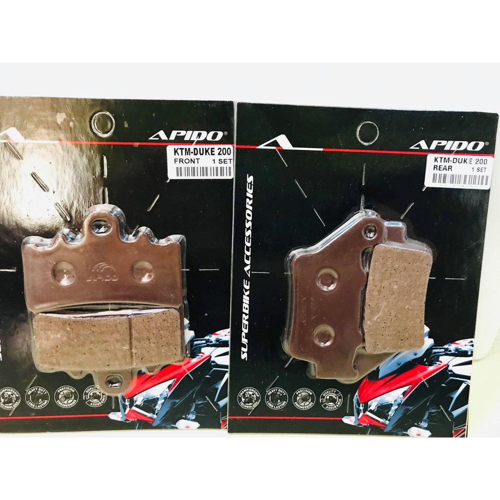 APIDO DISC DISK BRAKE PAD KTM DUKE 200 RC200 RC 200 DUKE200 390 FRONT ...