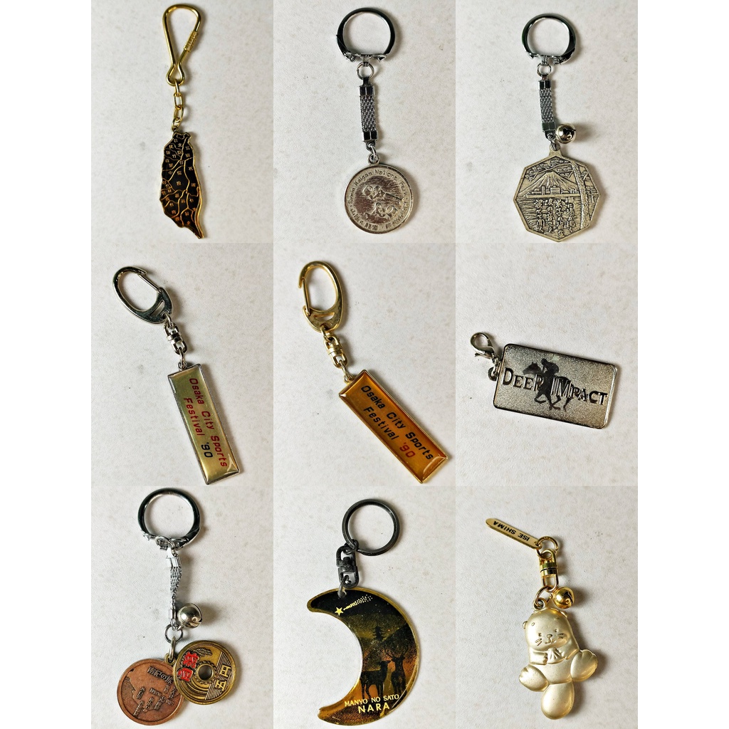 ASSORTED VINTAGE JAPANESE SOUVENIR KEYCHAIN CHARM | Shopee Philippines