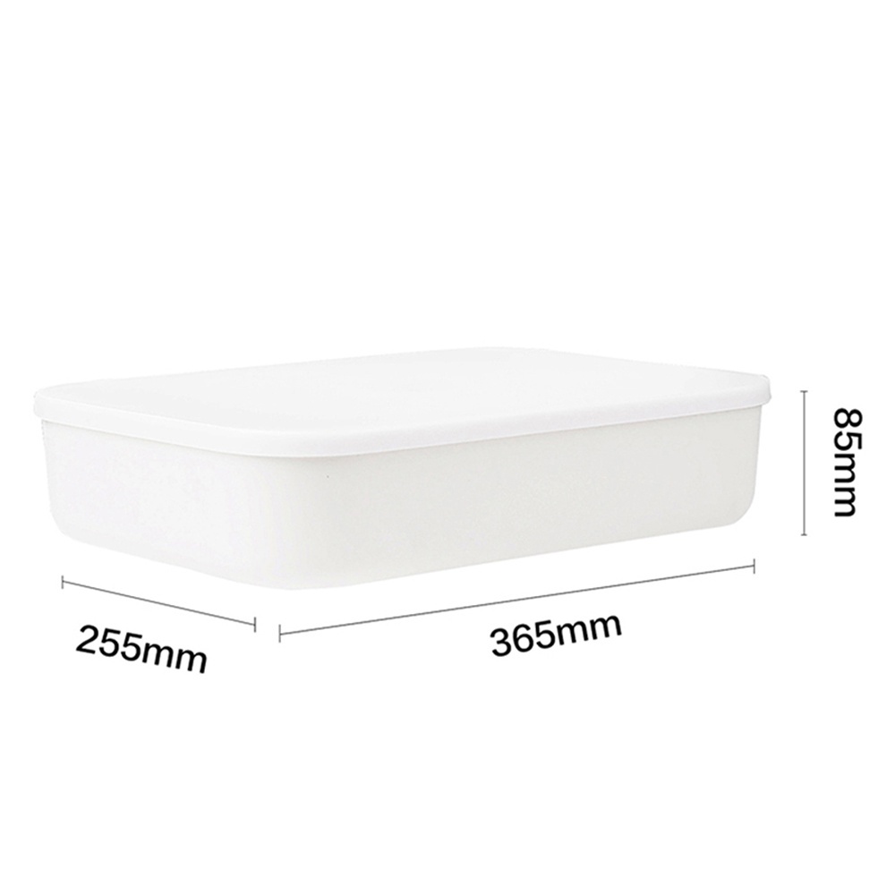 Vusign by Deli Storage Box Stackable Basket Bin with Lid Space Saver ...