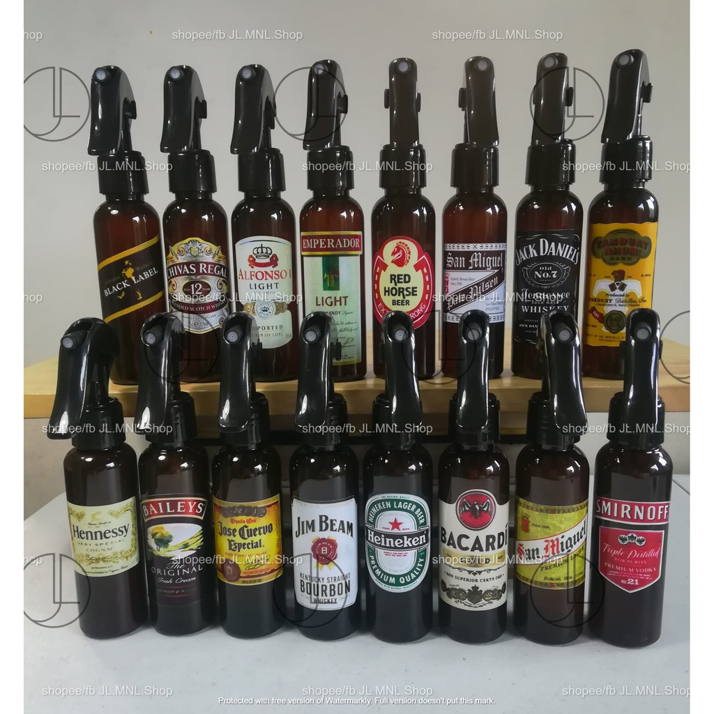 Alcohol Customized liquor Trigger Spray Bottle Sprayer Clear Amber ...