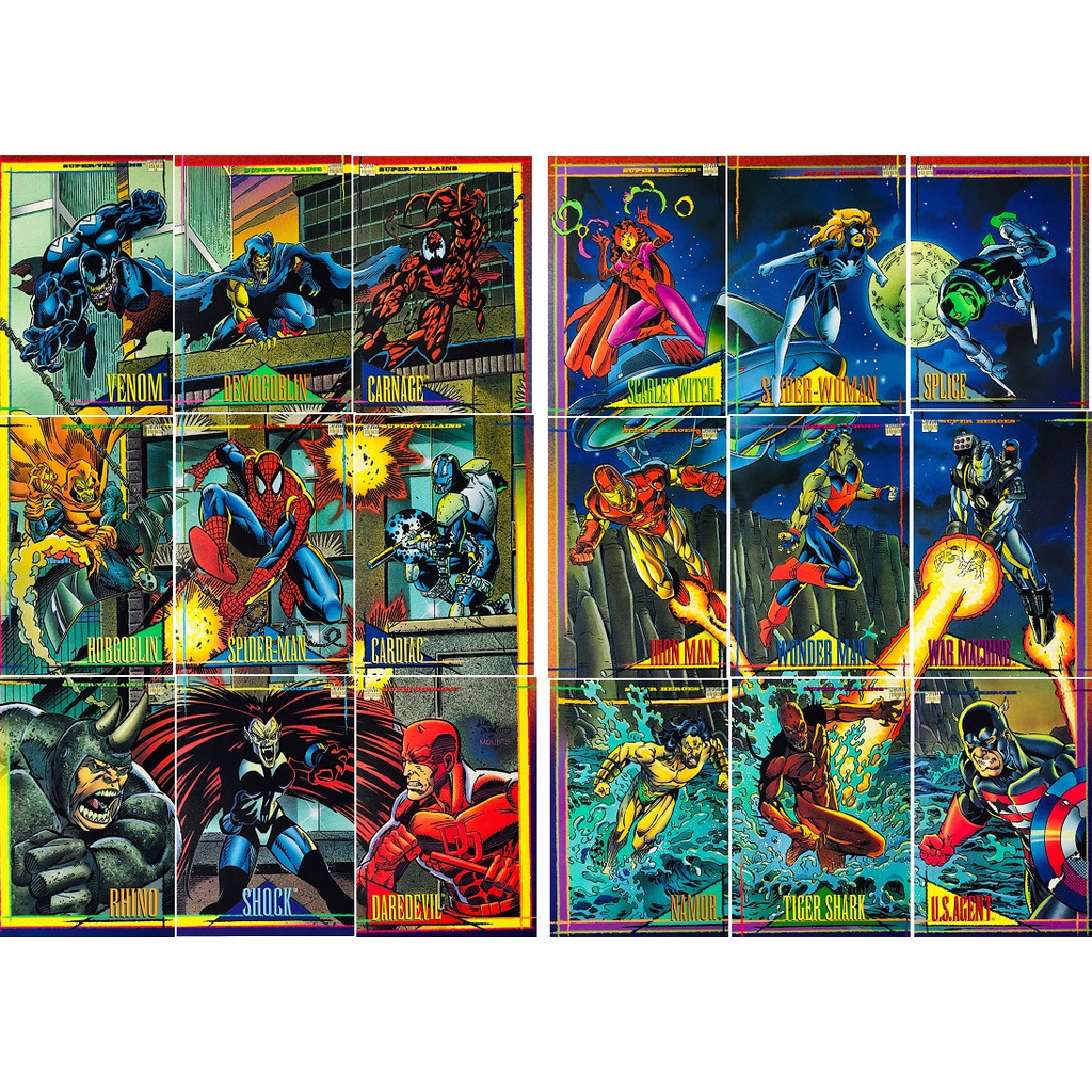 1993 Marvel Cards Series IV (050-098) Thor Venom Falcon Spider-Man ...