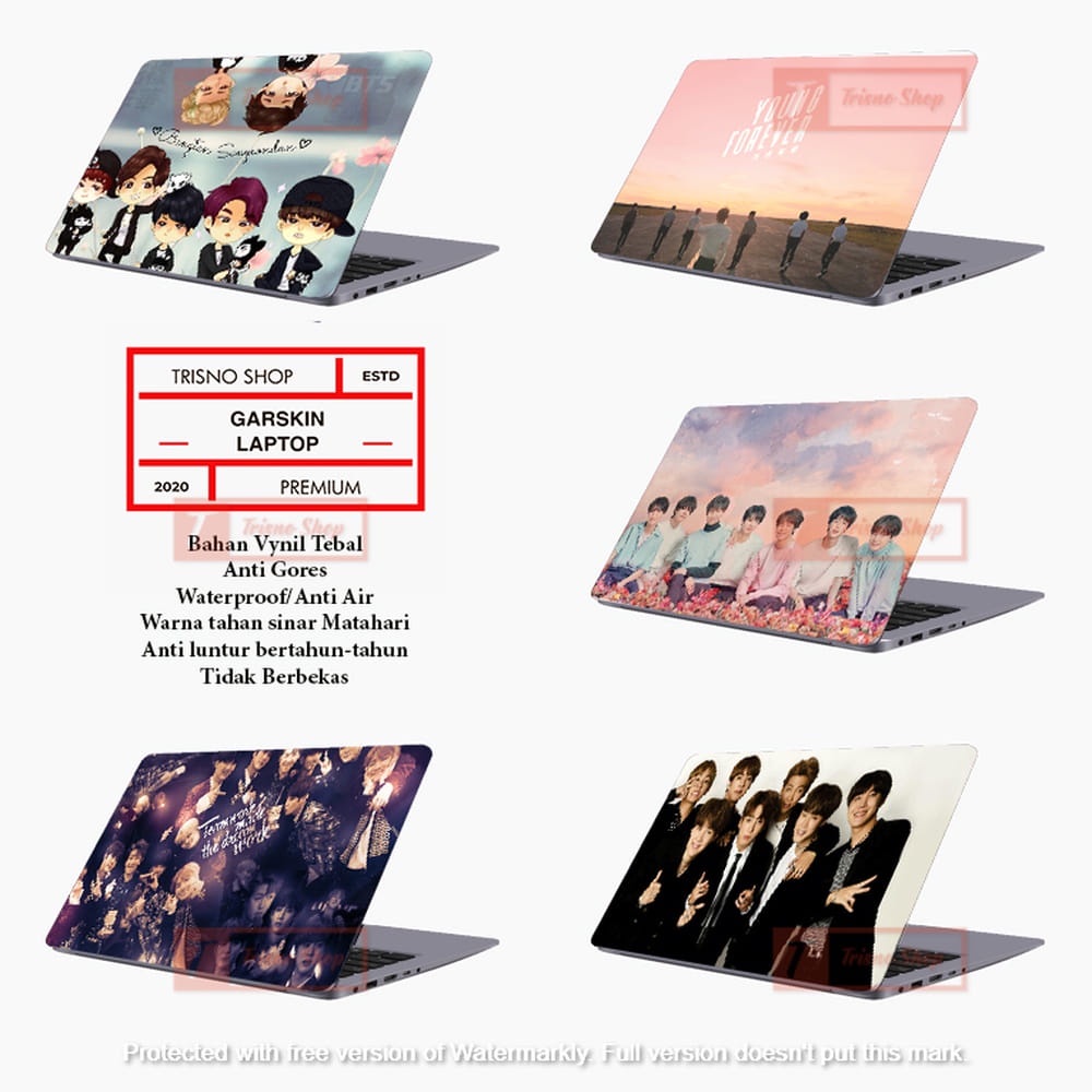 Laptop Stickers 11,12,13,14 inch | Garskin Laptop | Bts | Shopee ...
