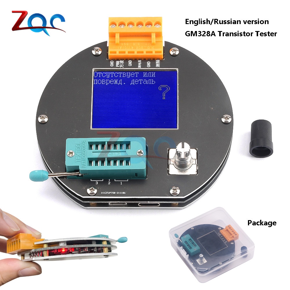 GM328A Transistor Tester Diode Capacitance ESR Meter Voltage Frequency ...