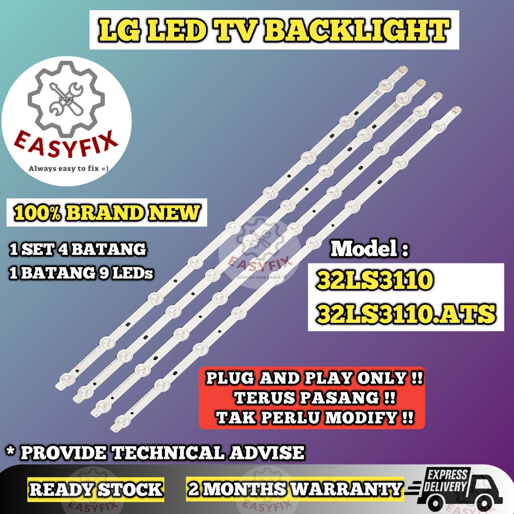32LS3110 / 32LS3110.ATS LG 32 INCH LED TV BACKLIGHT ( LAMPU TV ) LED ...